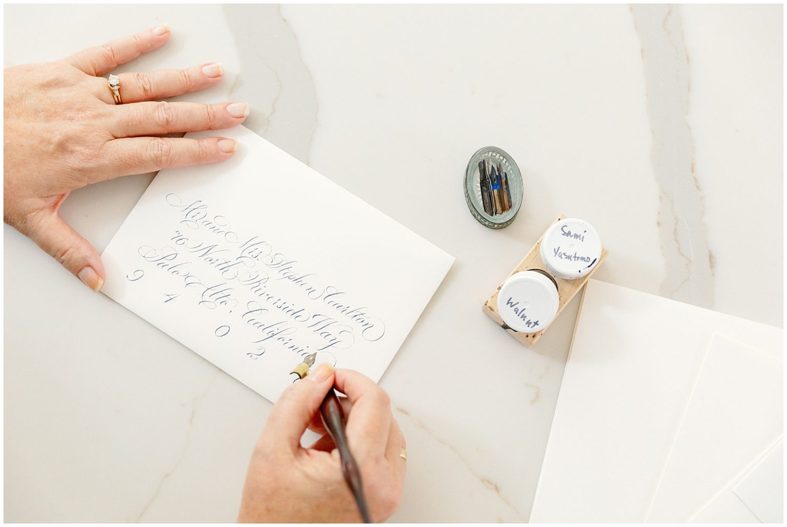 Idaho Calligrapher Branding Session - karlianddavid.com